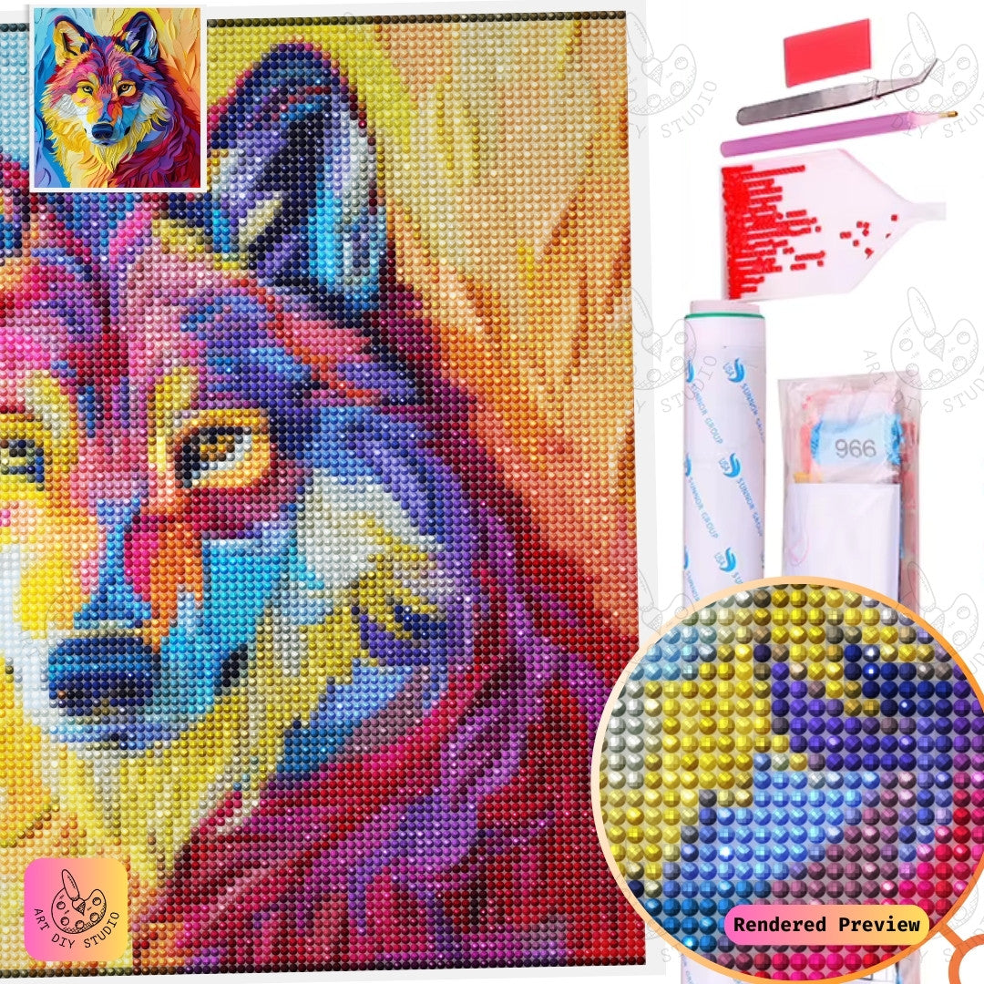 Wolf Diamond Painting Kits – Artdiystudio