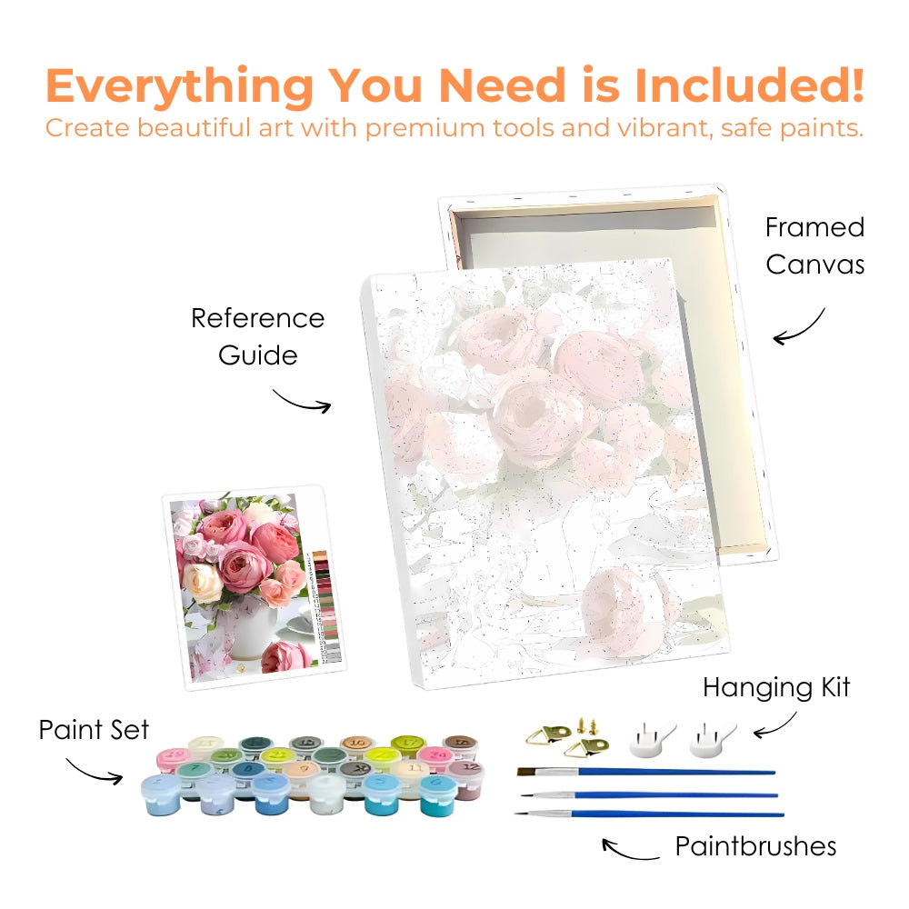 Custom Stretched on a Frame Paint by Numbers Kit – Artdiystudio